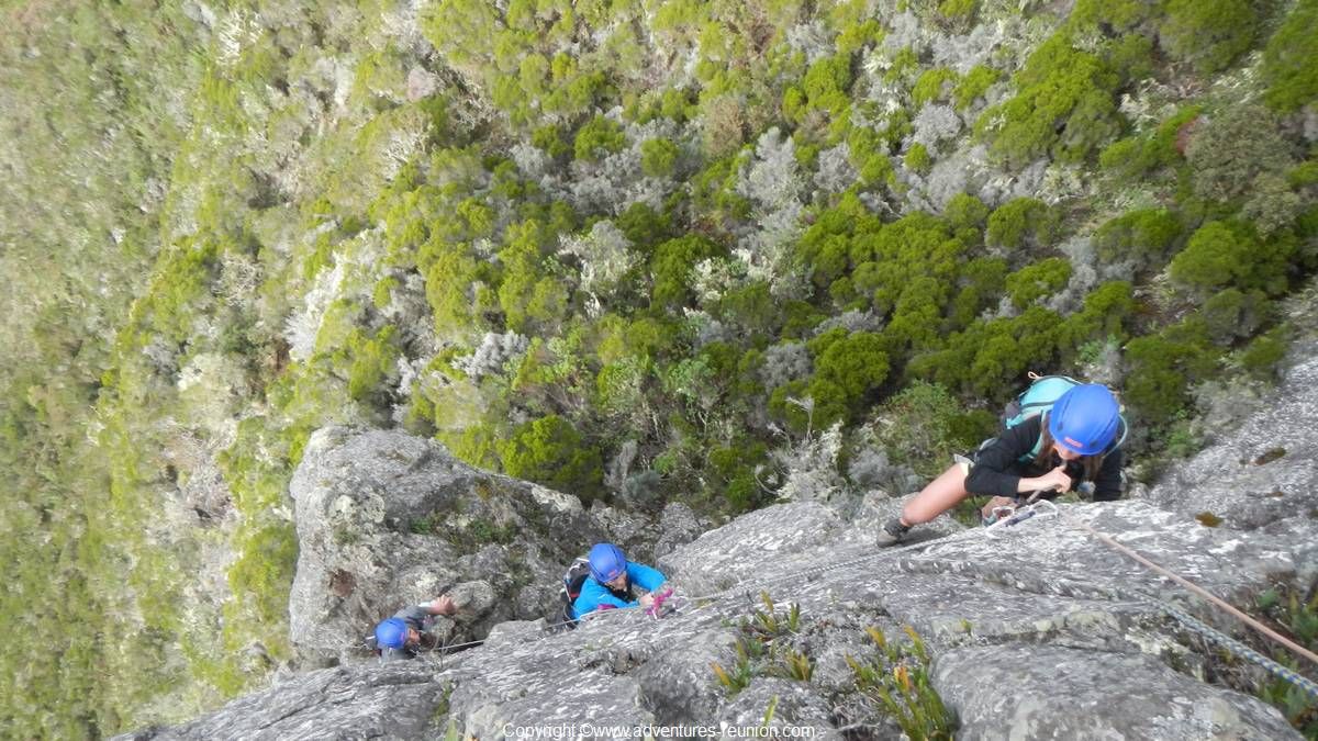 Climbing on Reunion Island